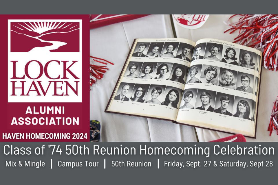 Lock Haven Homecoming Class of 1974 50th Reunion Events | Commonwealth ...