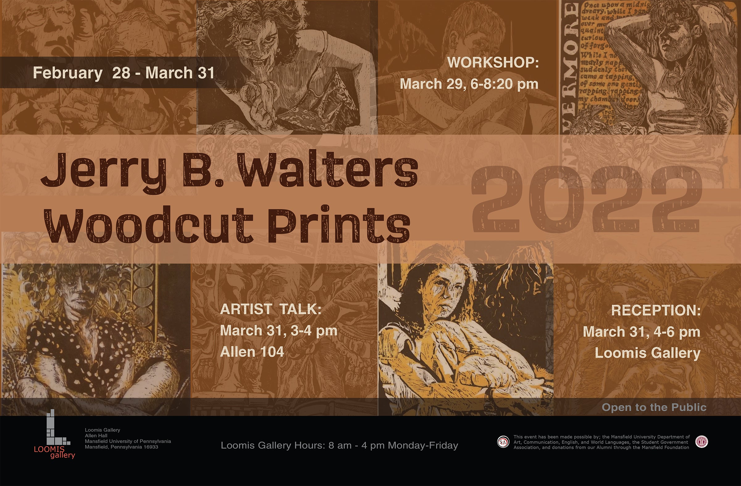 Woodcut prints by Jerry B. Walters on display at Loomis Gallery ...
