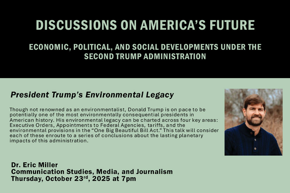 Discussions on America’s Future: President Trump’s Environmental Legacy ...