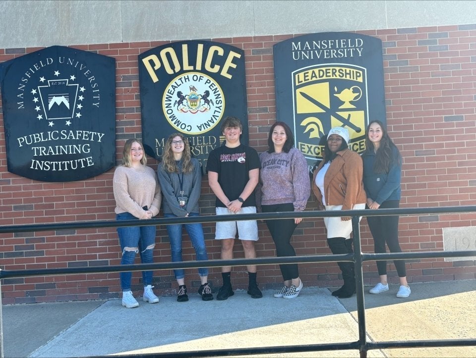 CU-Lock Haven Criminal Justice Club members visit Municipal Police ...